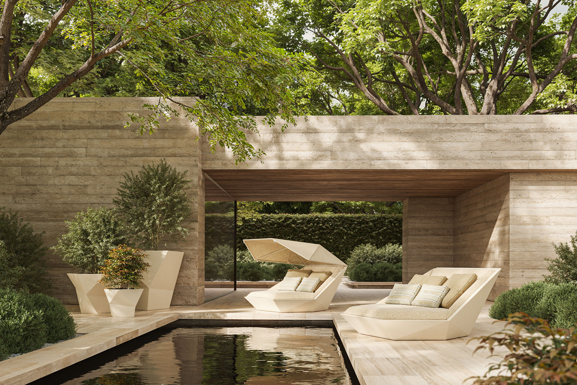 FAZ DAYBED WITH hinged canopy/360º swivels by Ramón Esteve | Vondom ...